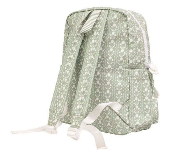 Sage Floral Large Backpack (Personalization Included) – J.A. Whitney