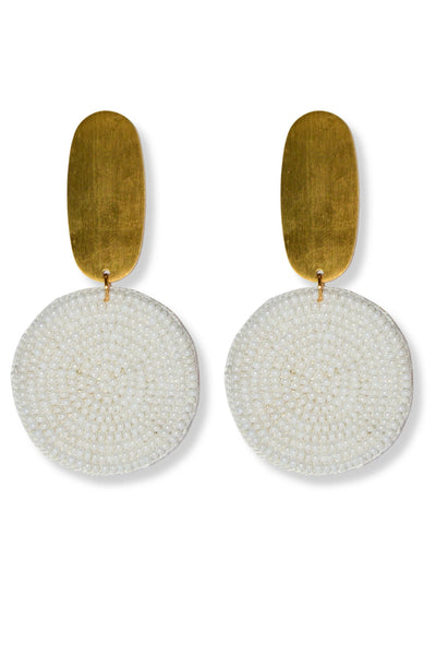 White Kelly Earrings – J.A. Whitney