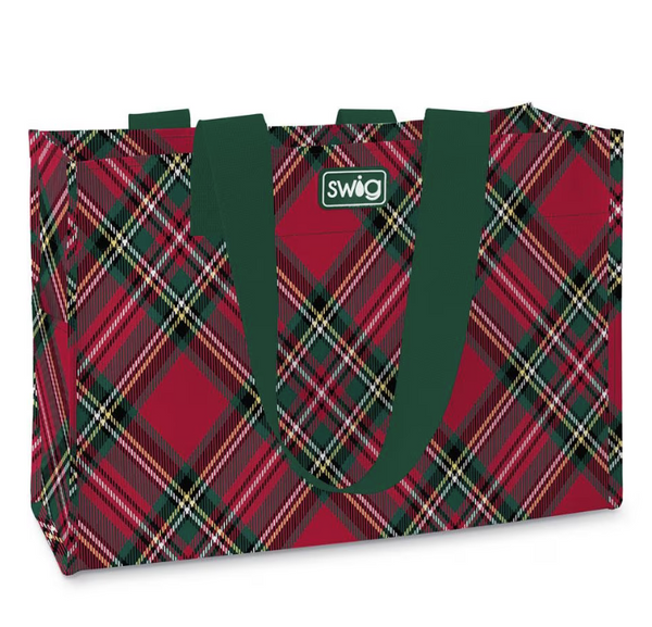Christmas Plaid Large Reusable Bag – J.A. Whitney