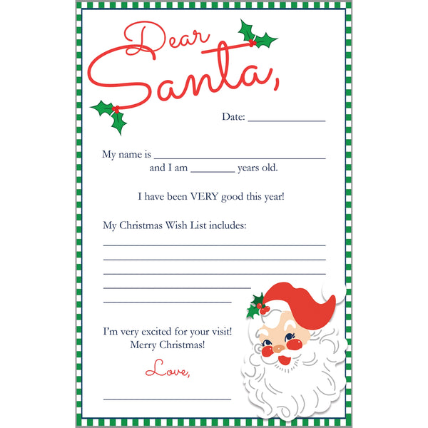 Letter to Santa / Fill in the Blank – J.A. Whitney